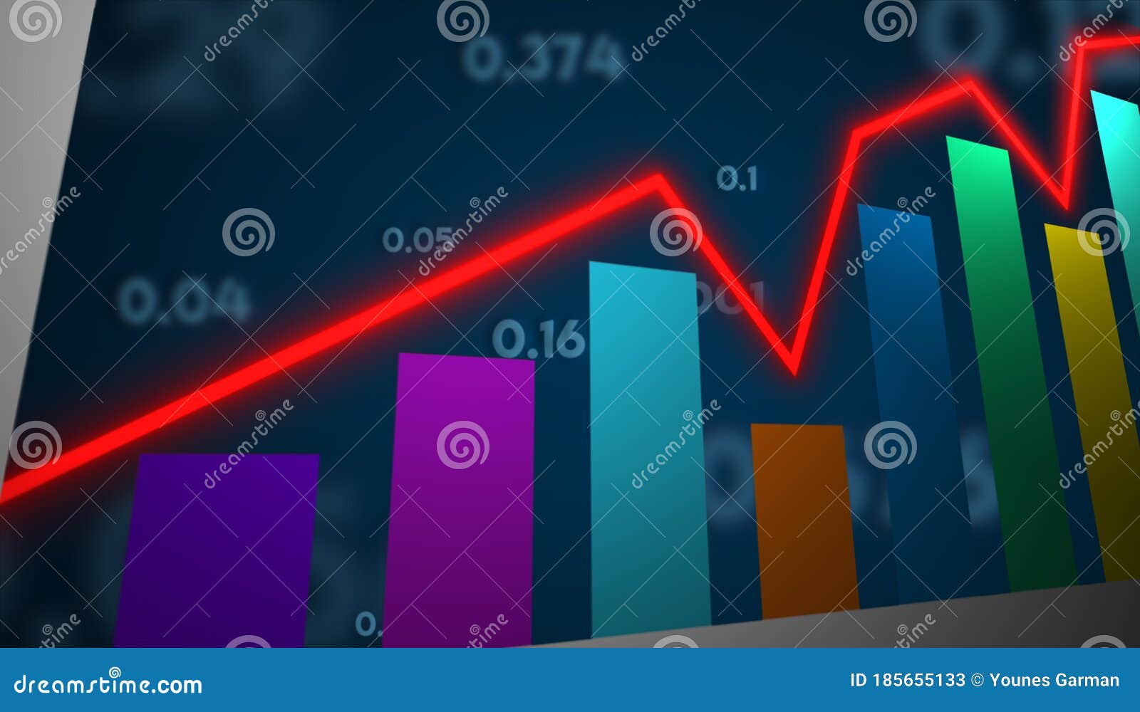 Shares rise stock illustration. Illustration of multiple - 185655133