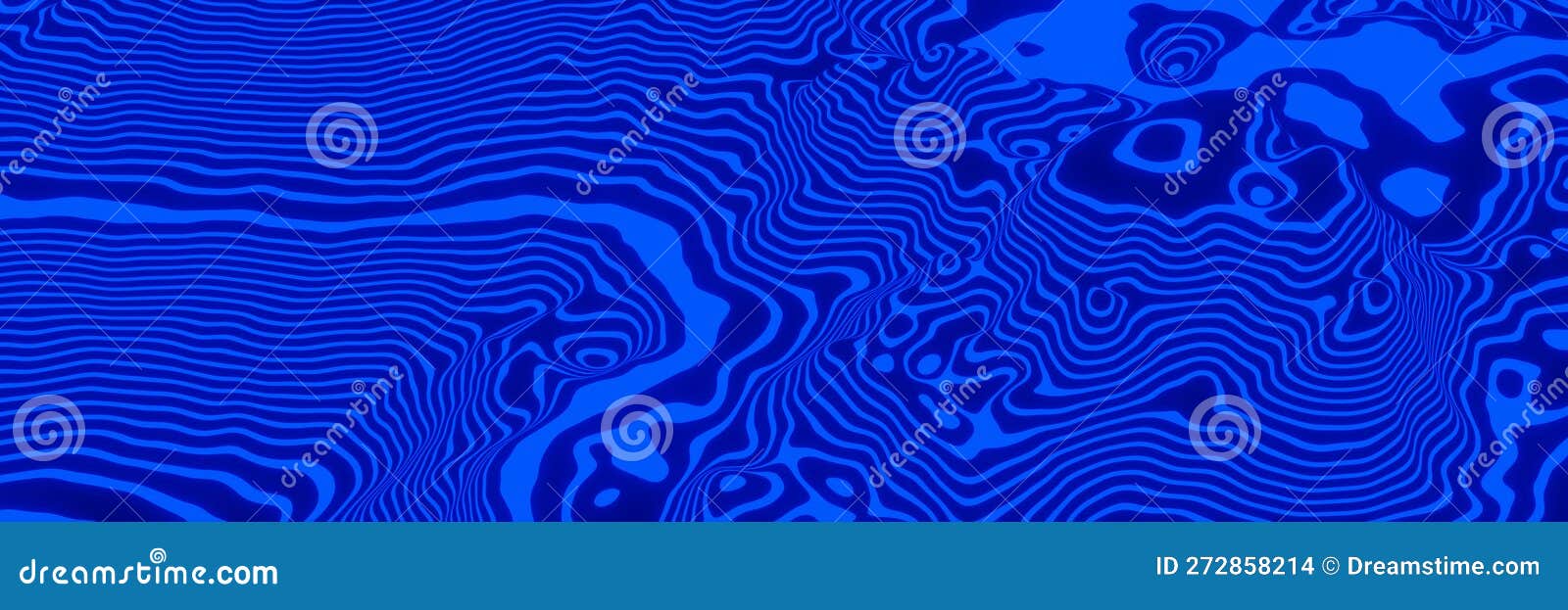 3D Blue Contour Layers. Futuristic Data Stock Illustration ...