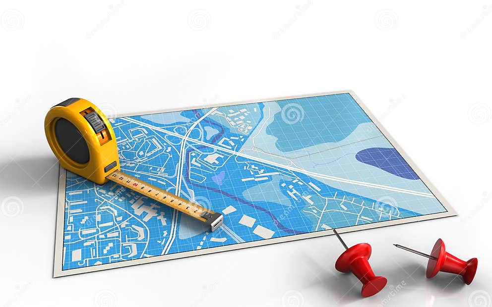 3d blue map stock illustration. Illustration of pointer - 99616625