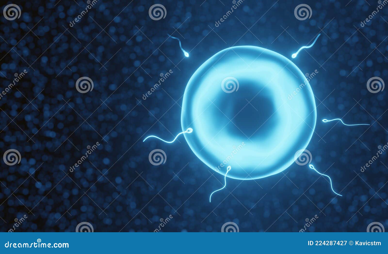 Blue Microscopic Cell Organisms Stock Photography | CartoonDealer.com ...