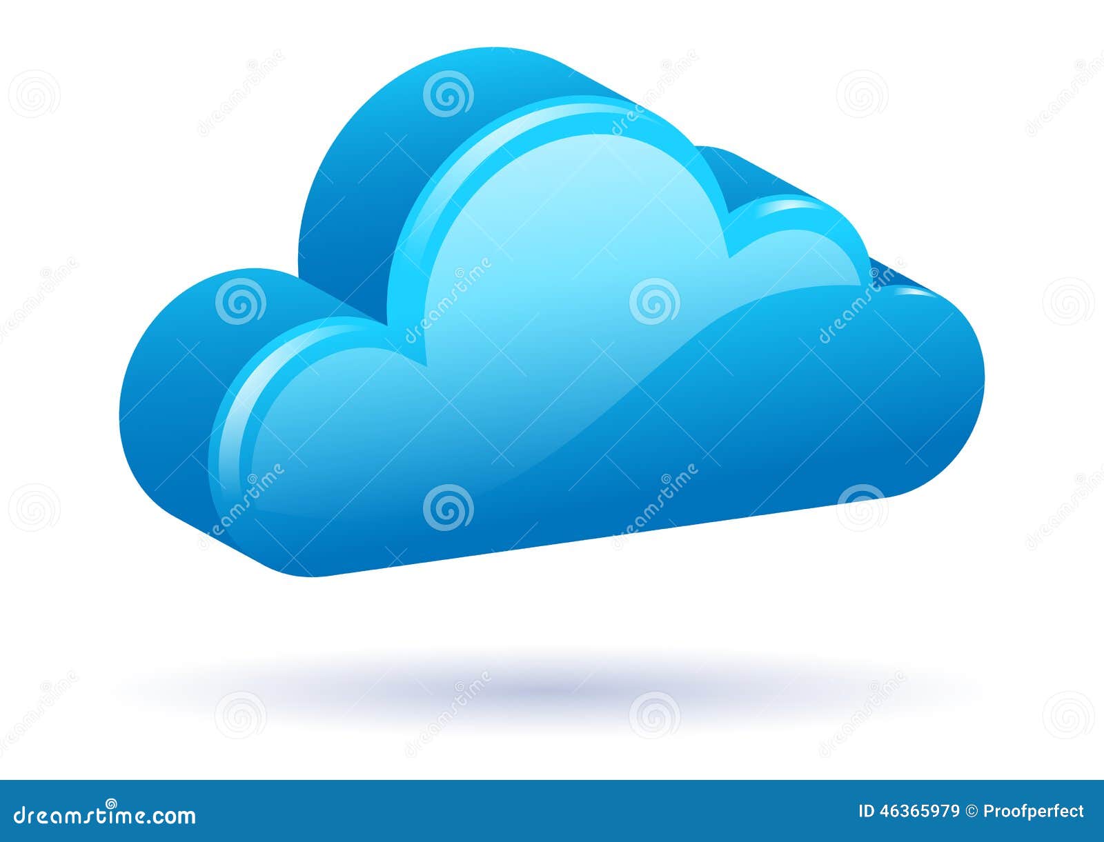 Modern Cloud Logo Set Vector Illustration | CartoonDealer.com #49097994