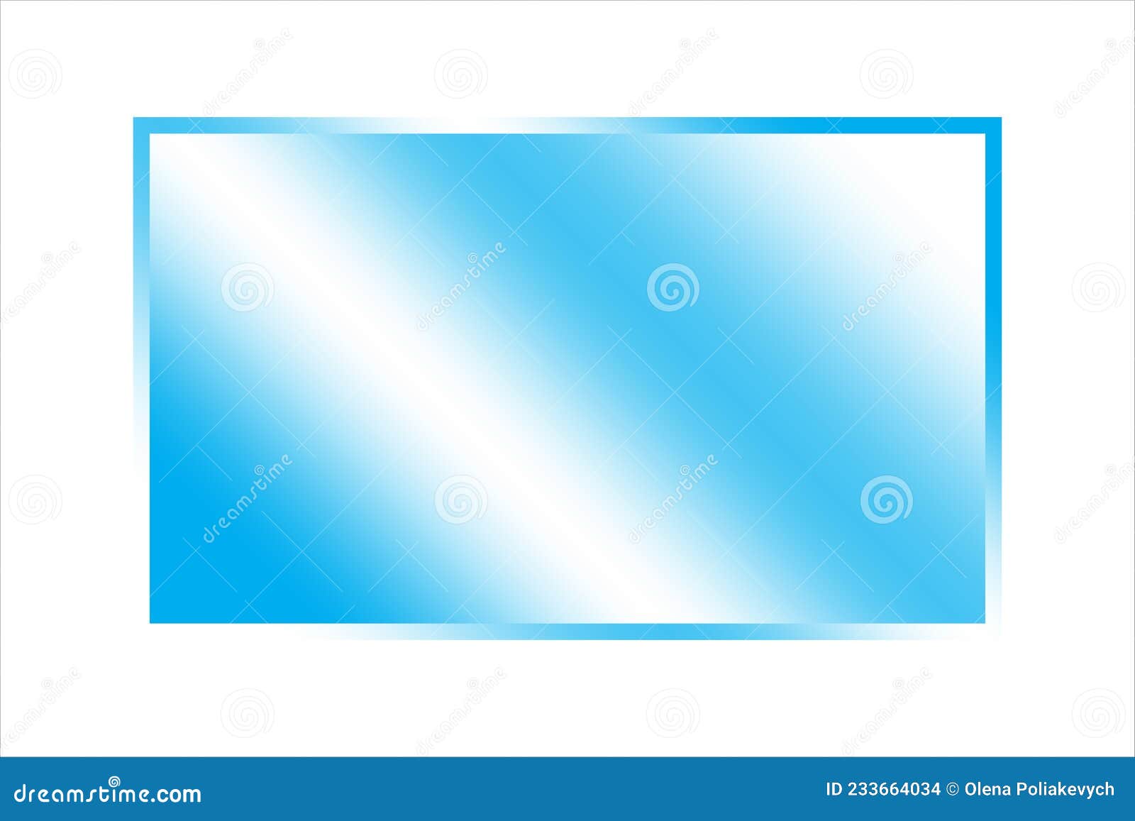 3d Blue Rectangular Plate for Banner Design. Vector Illustration. Stock ...