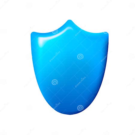 3d blue shield vector stock vector. Illustration of vector - 256228286