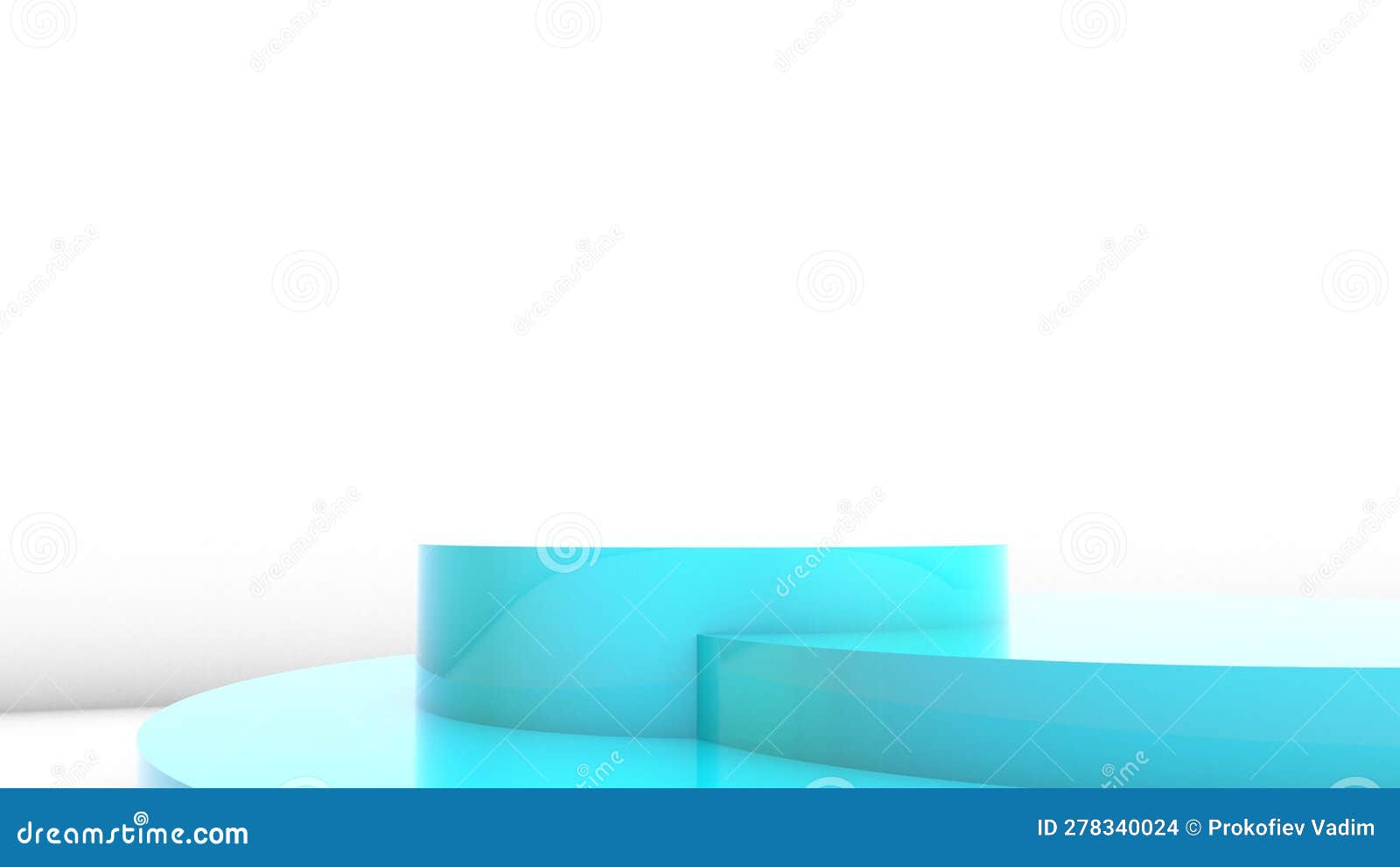 3D Blue Stand or Product Stand. Mocap. Marketing Stock Illustration ...