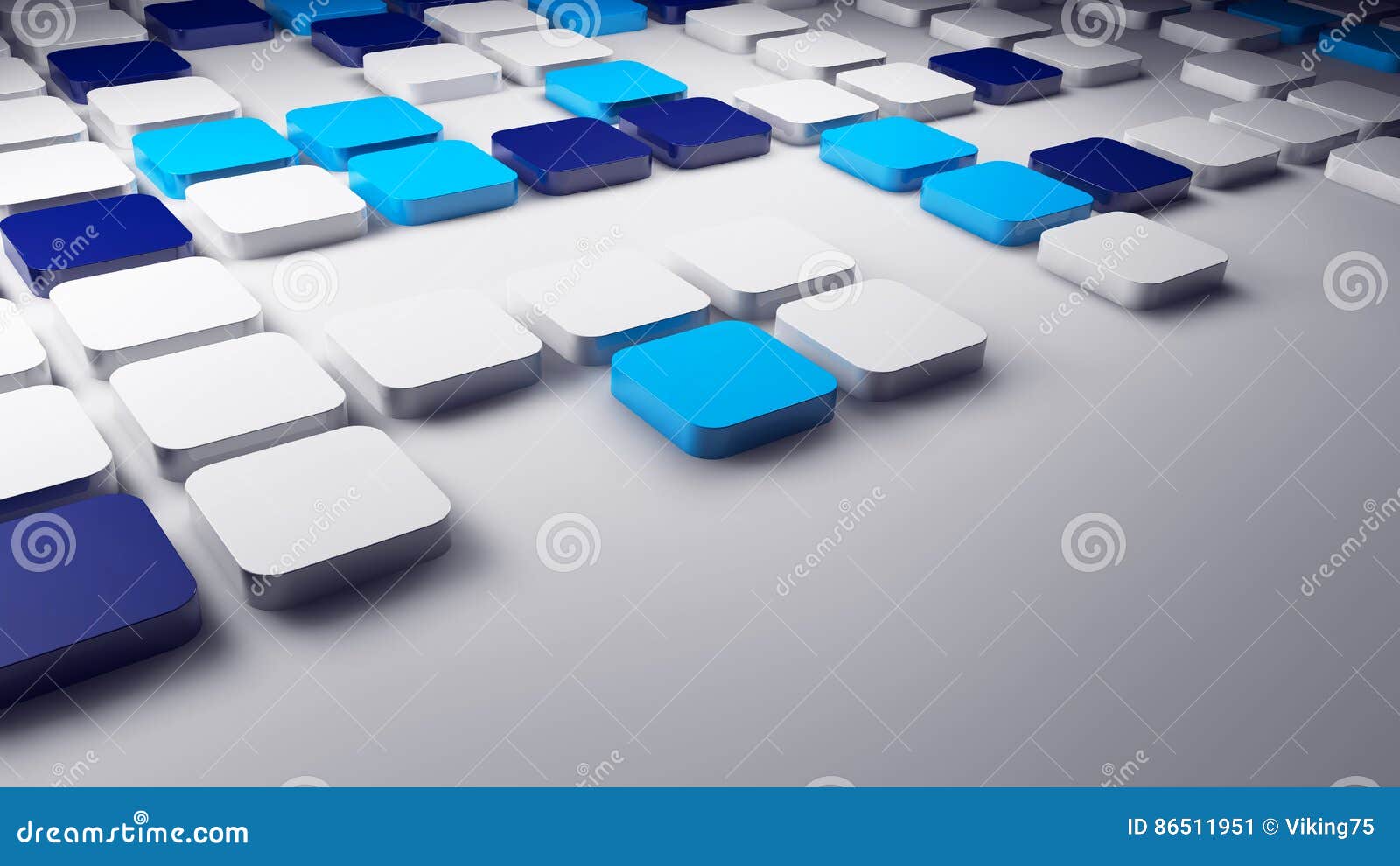 3d Blue and White Squares Background Stock Illustration - Illustration ...