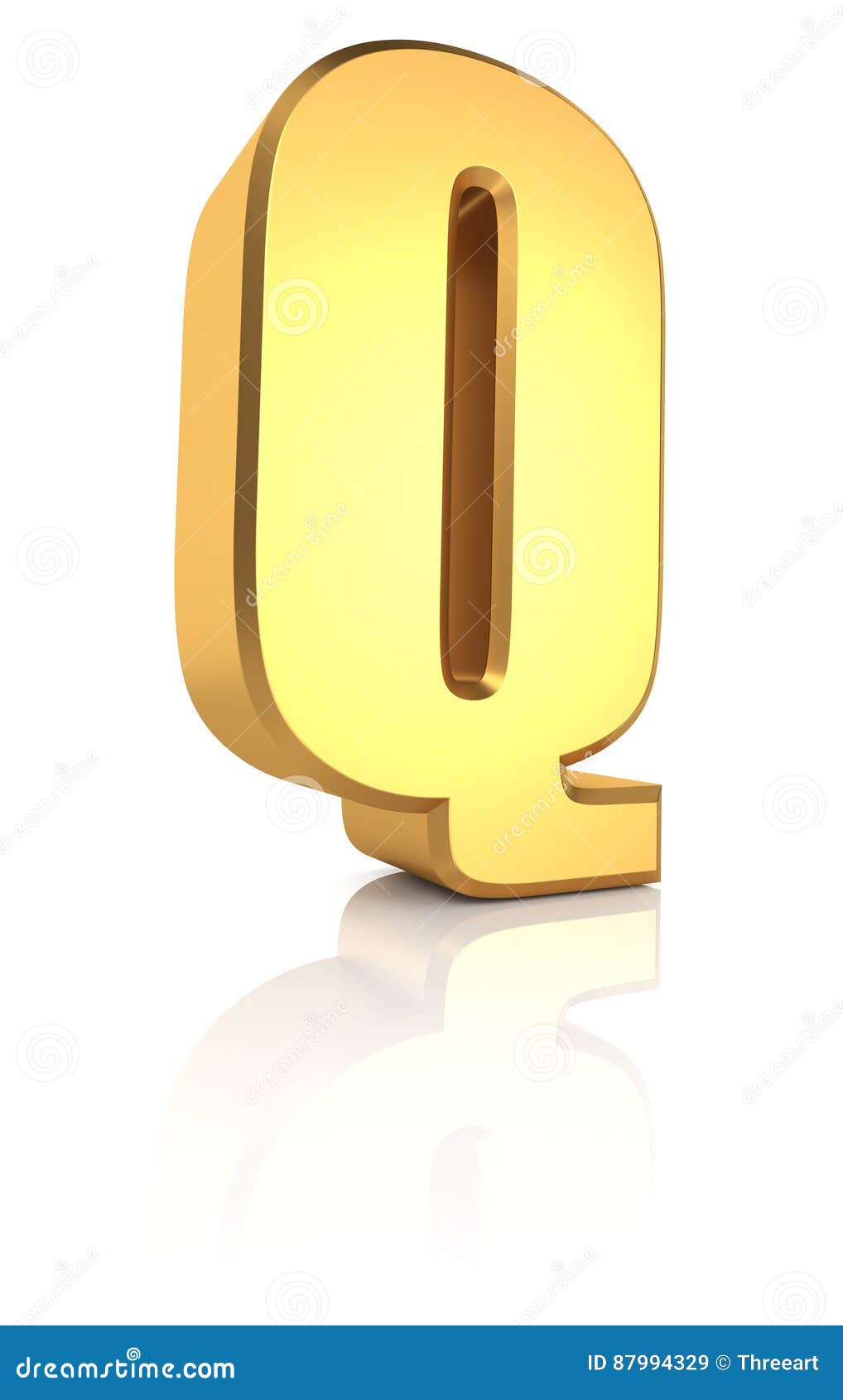 3d bokstav Q stock illustrationer. Illustration av symbol - 87994329