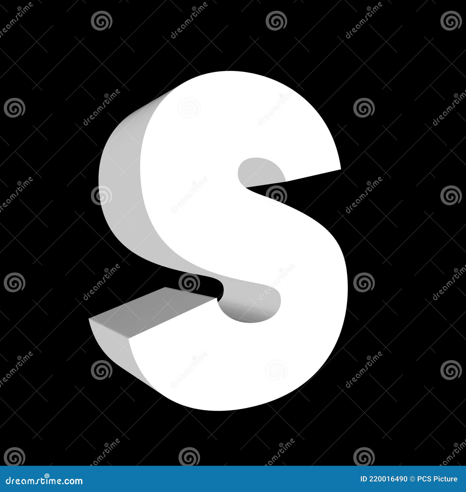 3d bold letter stock illustration. Illustration of moustache - 220016490