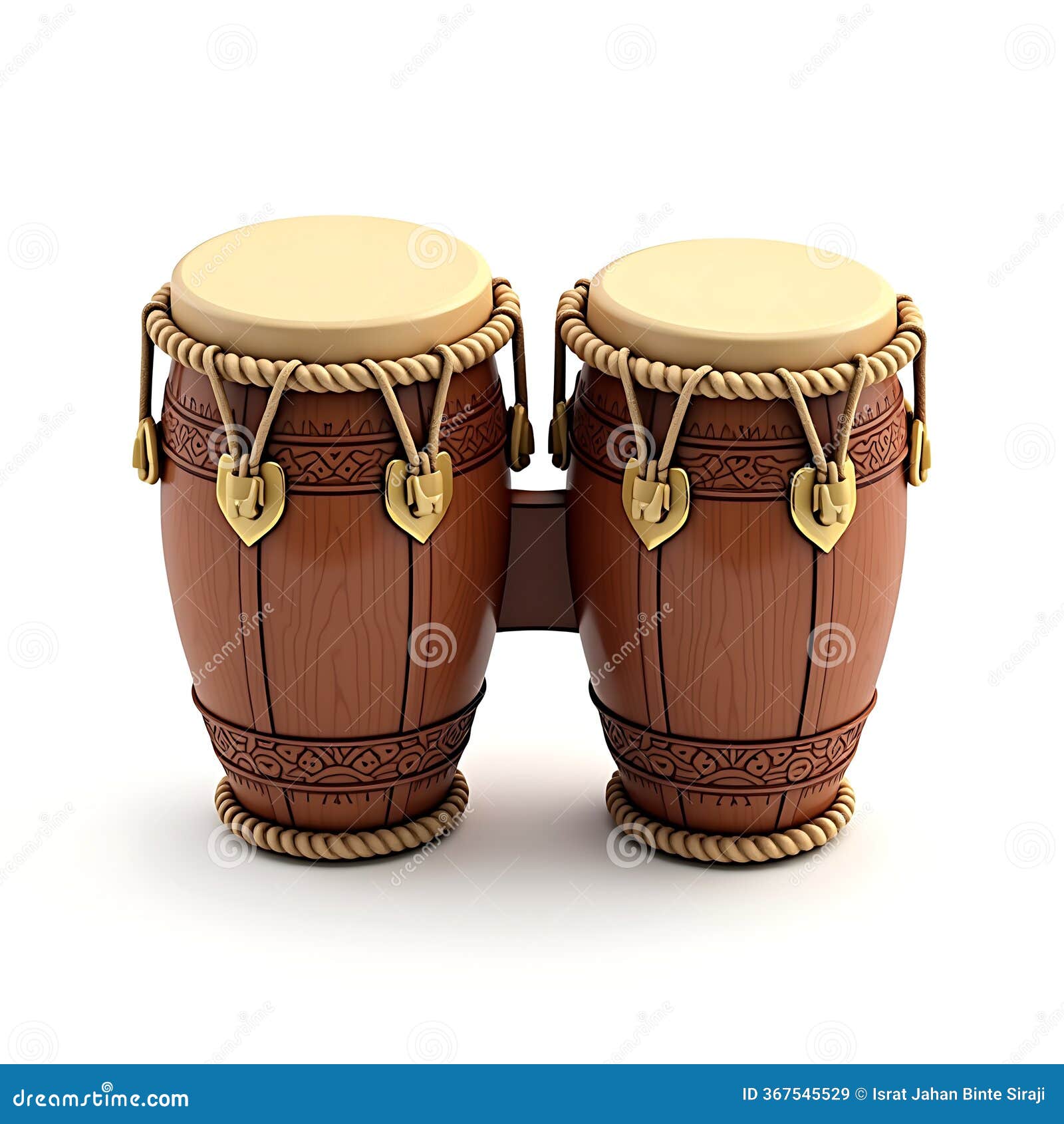 Bongo Drums Silhouette Cartoon Vector | CartoonDealer.com #369108051