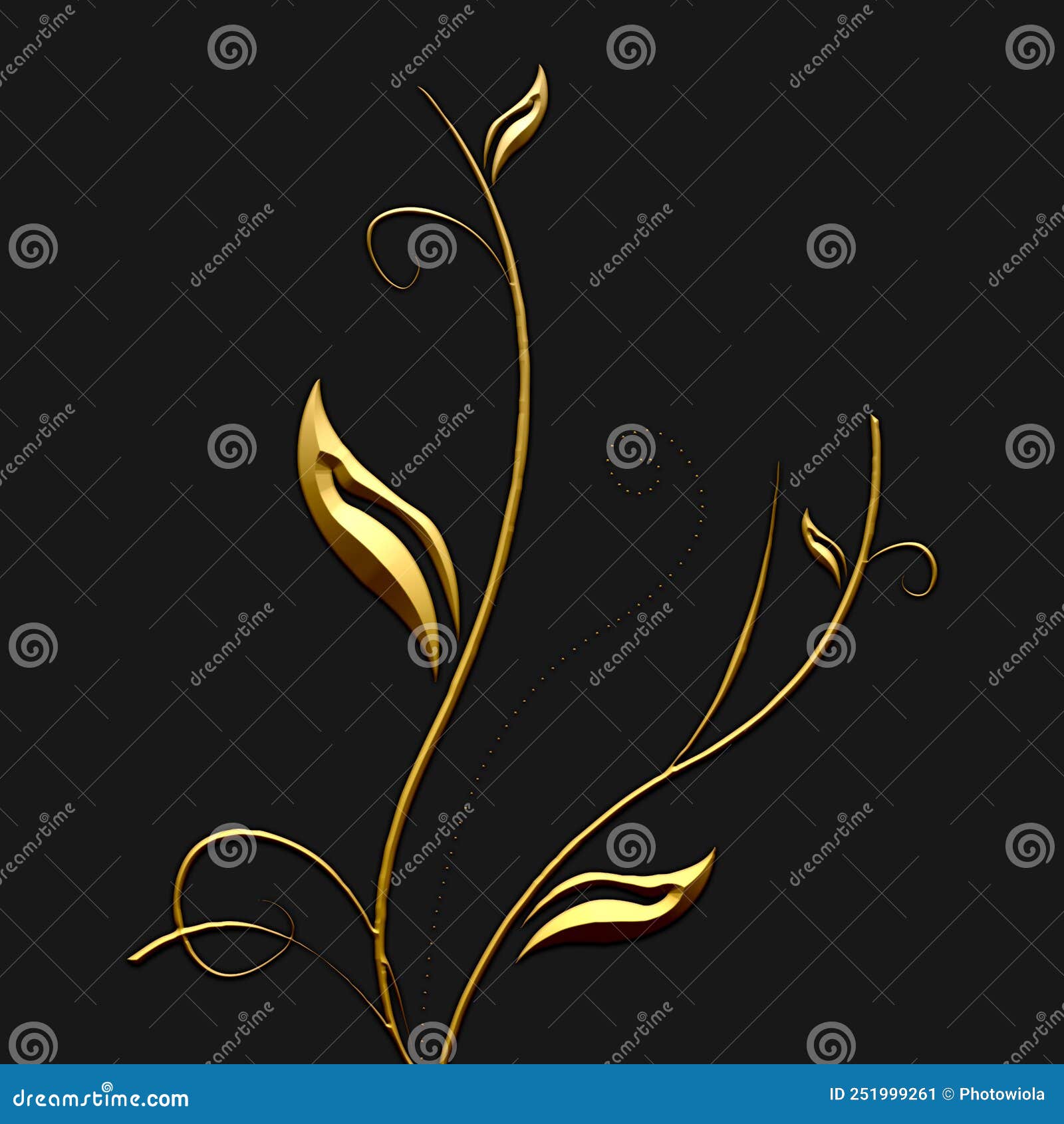 3D botanical illustration stock illustration. Illustration of botany ...