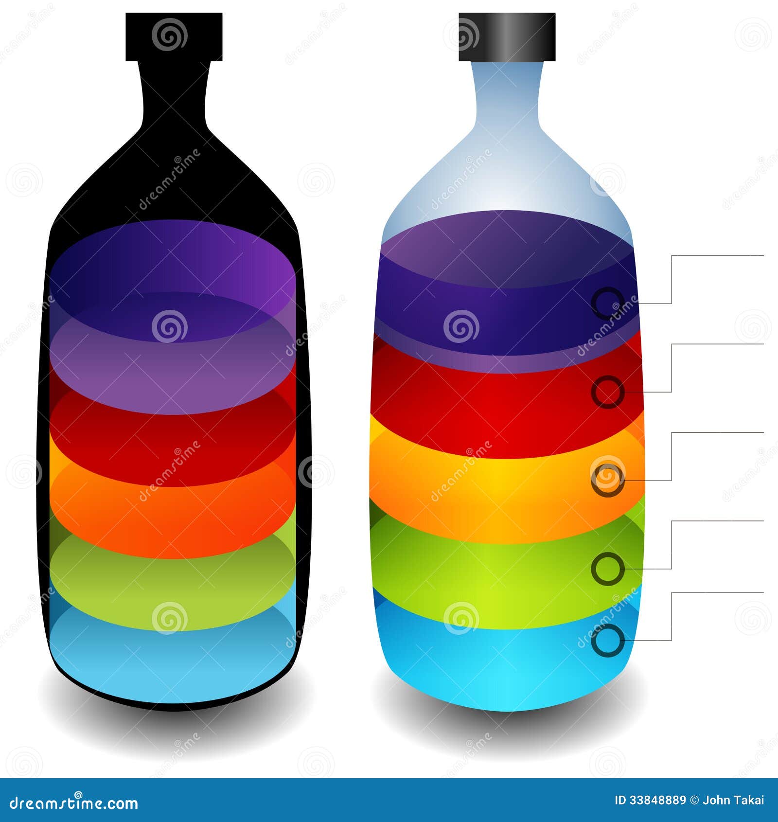 3d Bottle Chart stock vector. Illustration of blue, clipart - 33848889