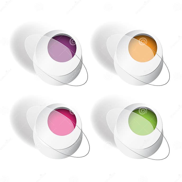 3D botton reflection stock illustration. Illustration of decoration ...