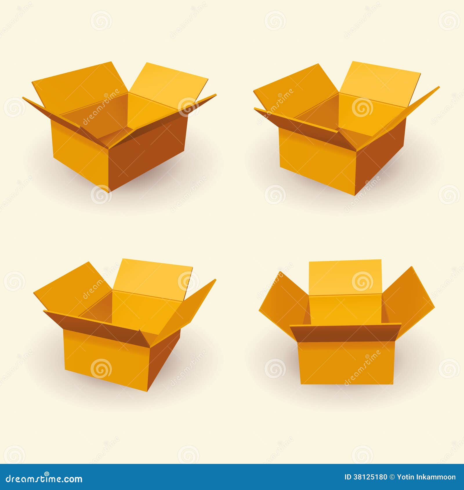 3D Box vector stock illustration. Illustration of packaging - 38125180