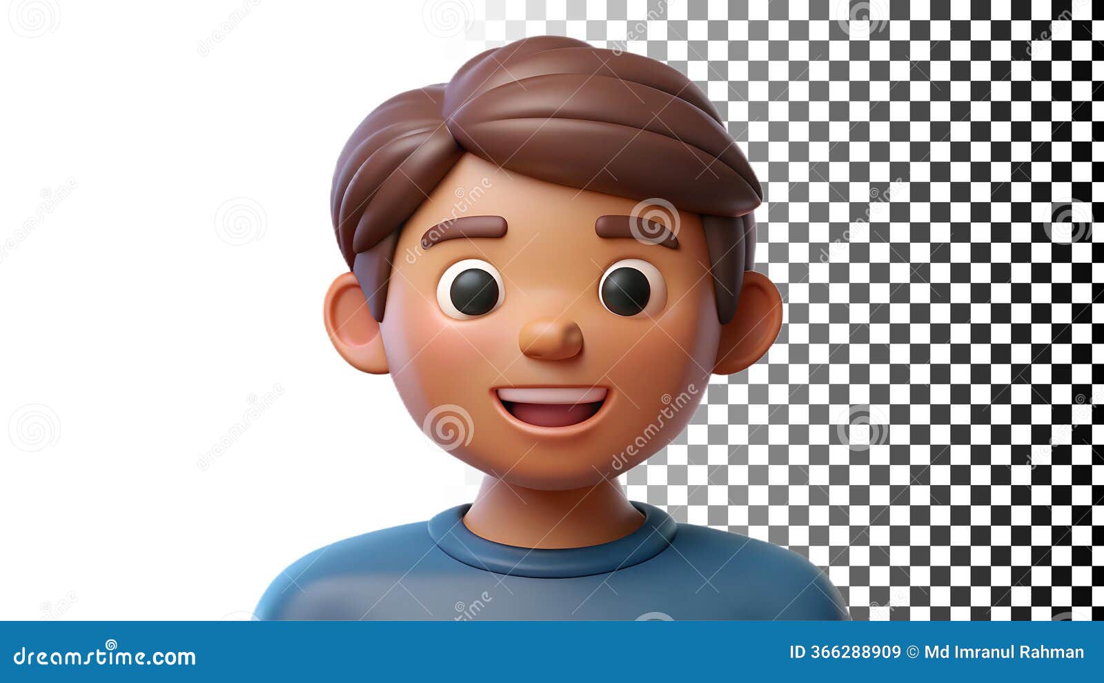 3D Boy Avatar, Friendly Character, And Digital Profile Icon Png ...
