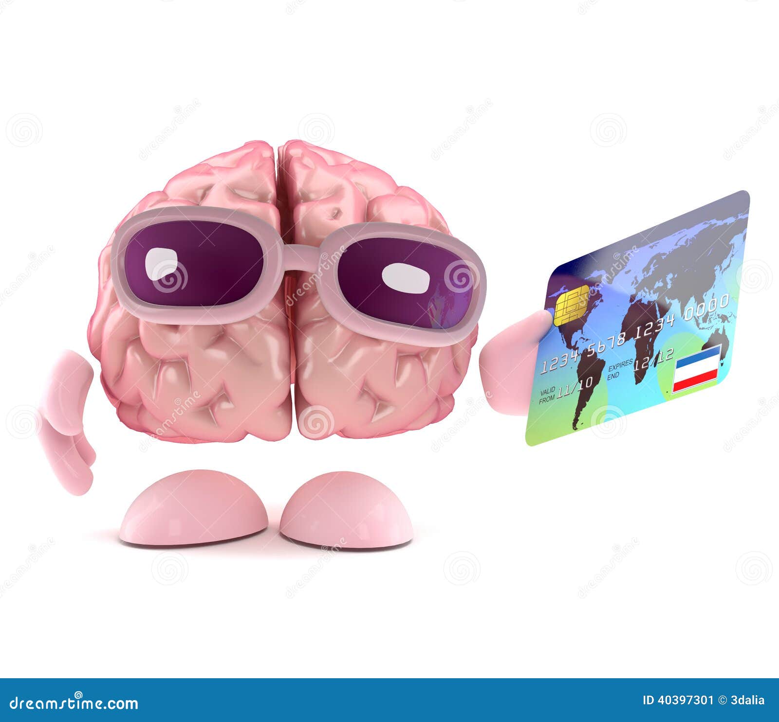 3d Brain uses a debit card stock illustration. Illustration of checkout ...