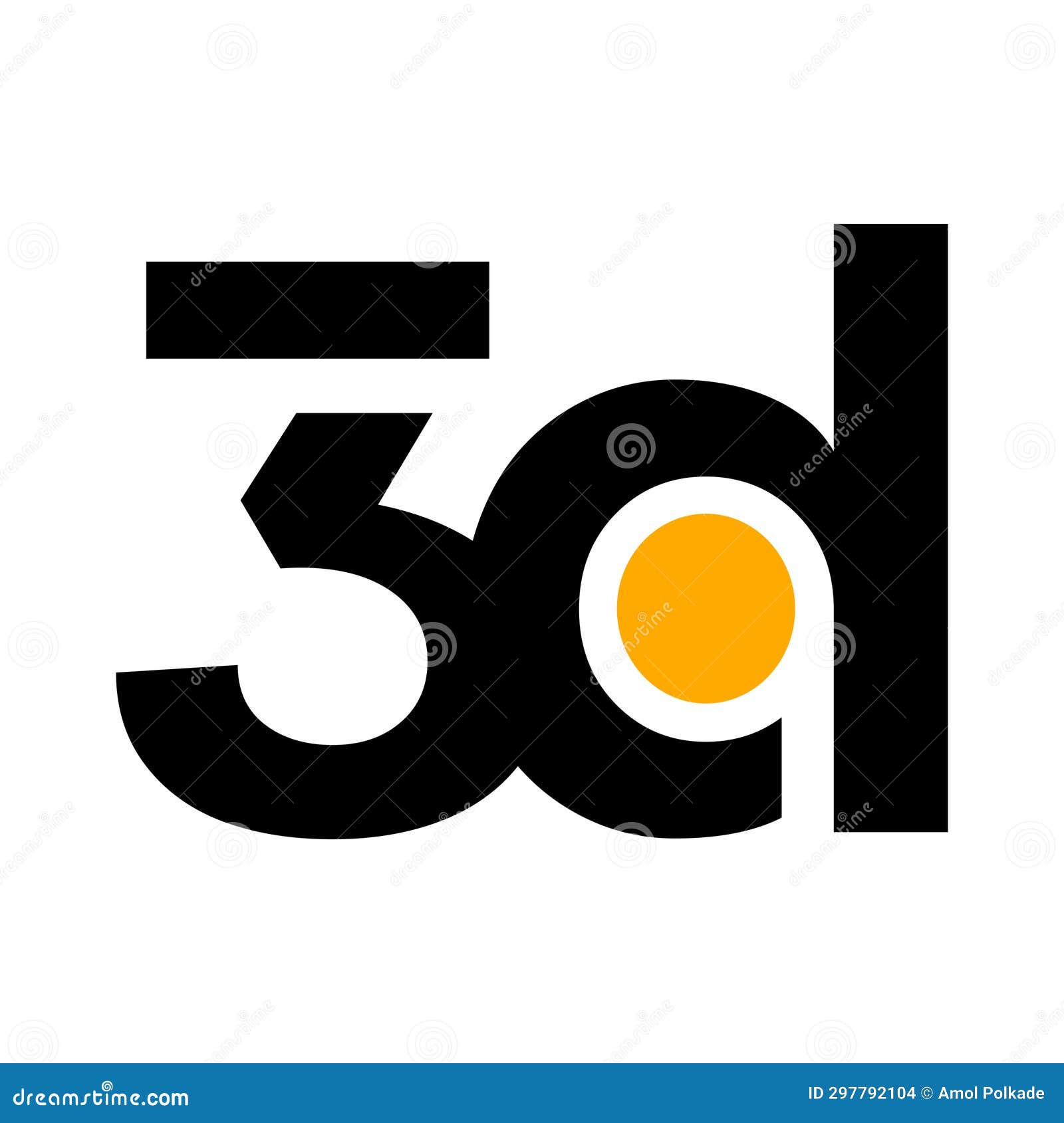 3D Brand Name Vector Monogram Stock Vector - Illustration of marketing ...