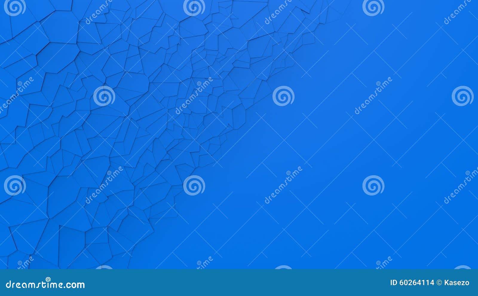 3d Breaking Wall Background. Stock Illustration - Illustration of crack ...