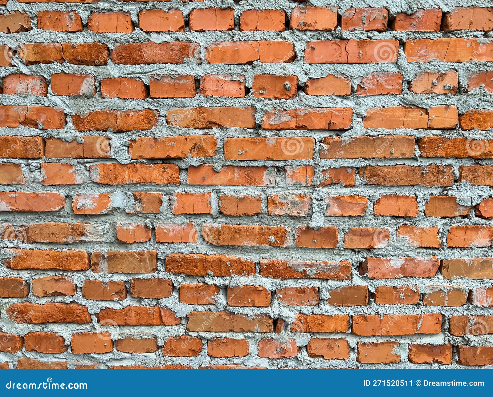 3D Bricks Wall Background Texture in Grunge Style. Stock Image - Image ...