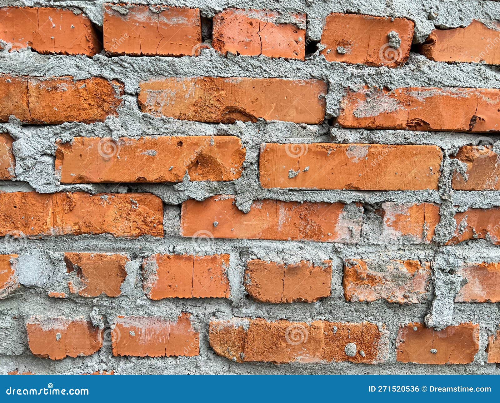 3D Bricks Wall Background Texture in Grunge Style. Stock Photo - Image ...