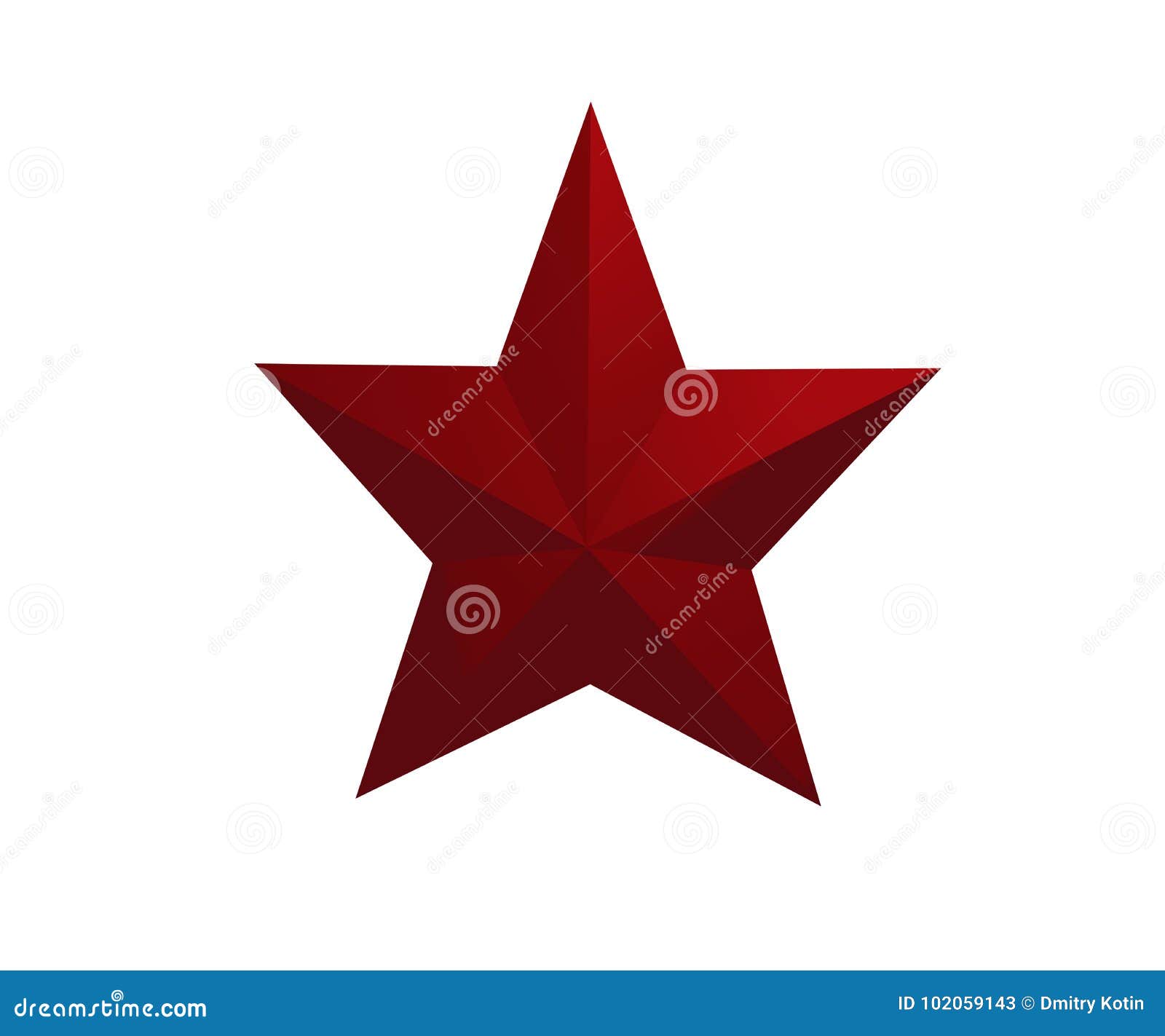 3D Bright Red Star. 3D Rendering Stock Illustration - Illustration of ...