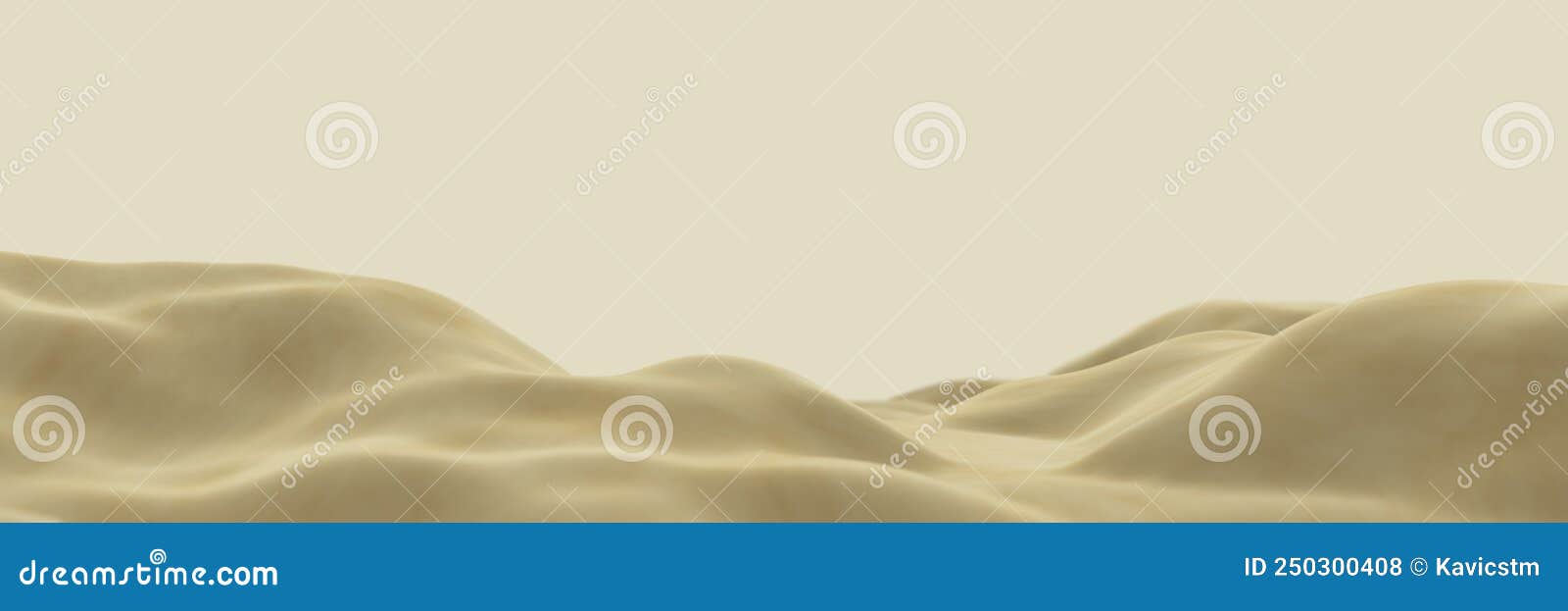 3D Brown Desert Topography. Sand Dune Stock Illustration - Illustration ...