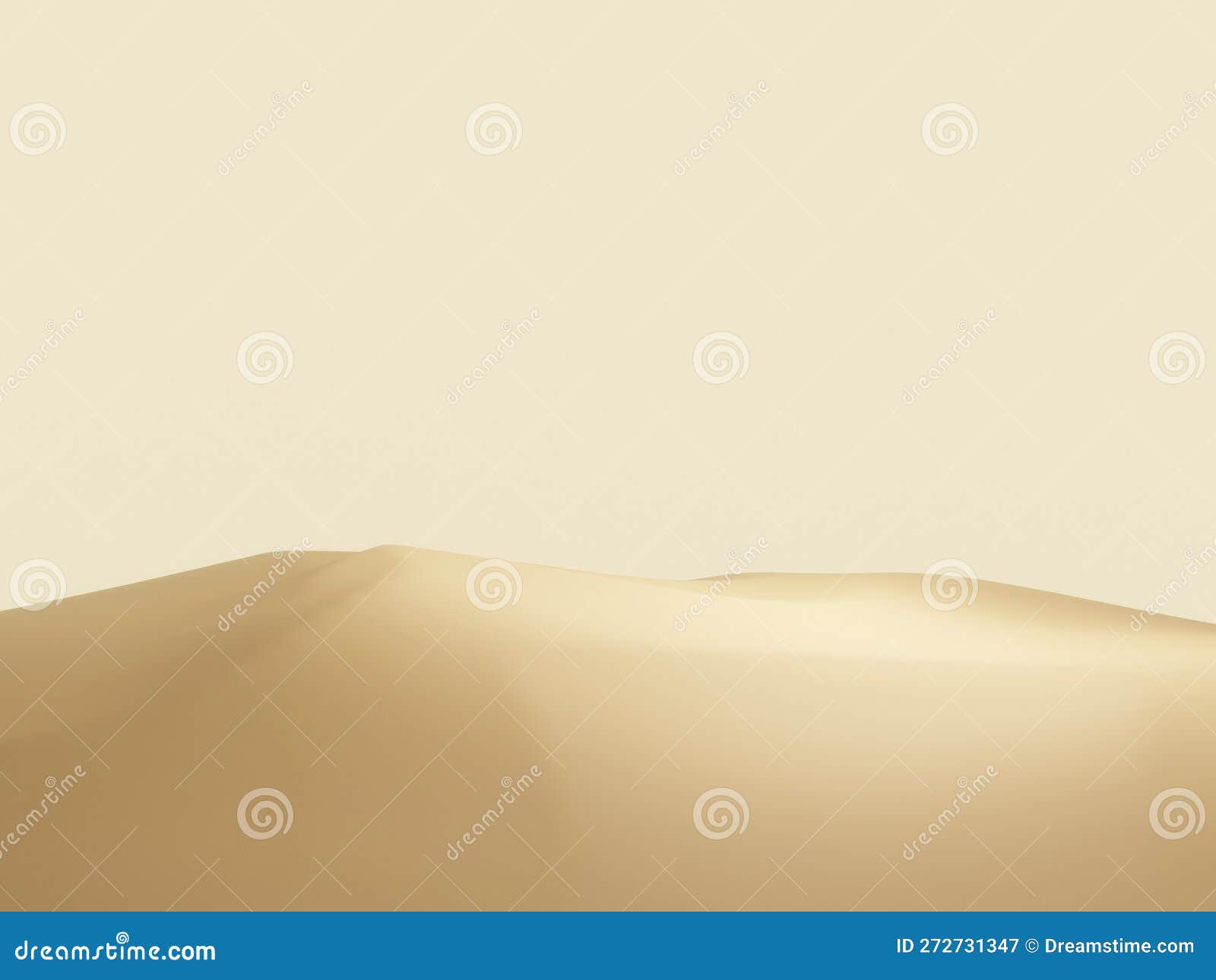 3D Brown Desert Topography. Sand Dune Stock Illustration - Illustration ...