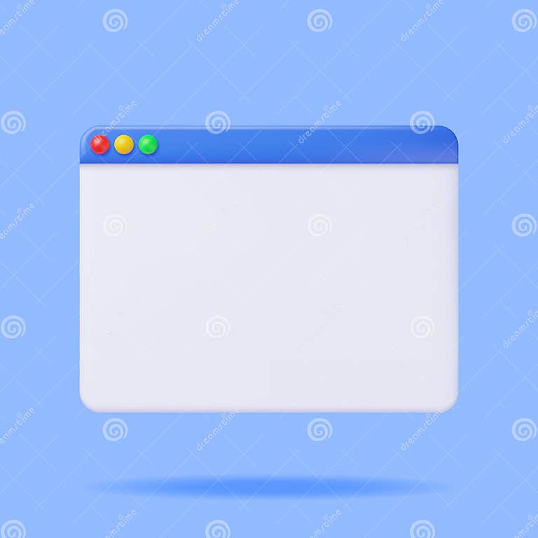 3d Browser Window Isolated Stock Vector Illustration Of Chat 310051519
