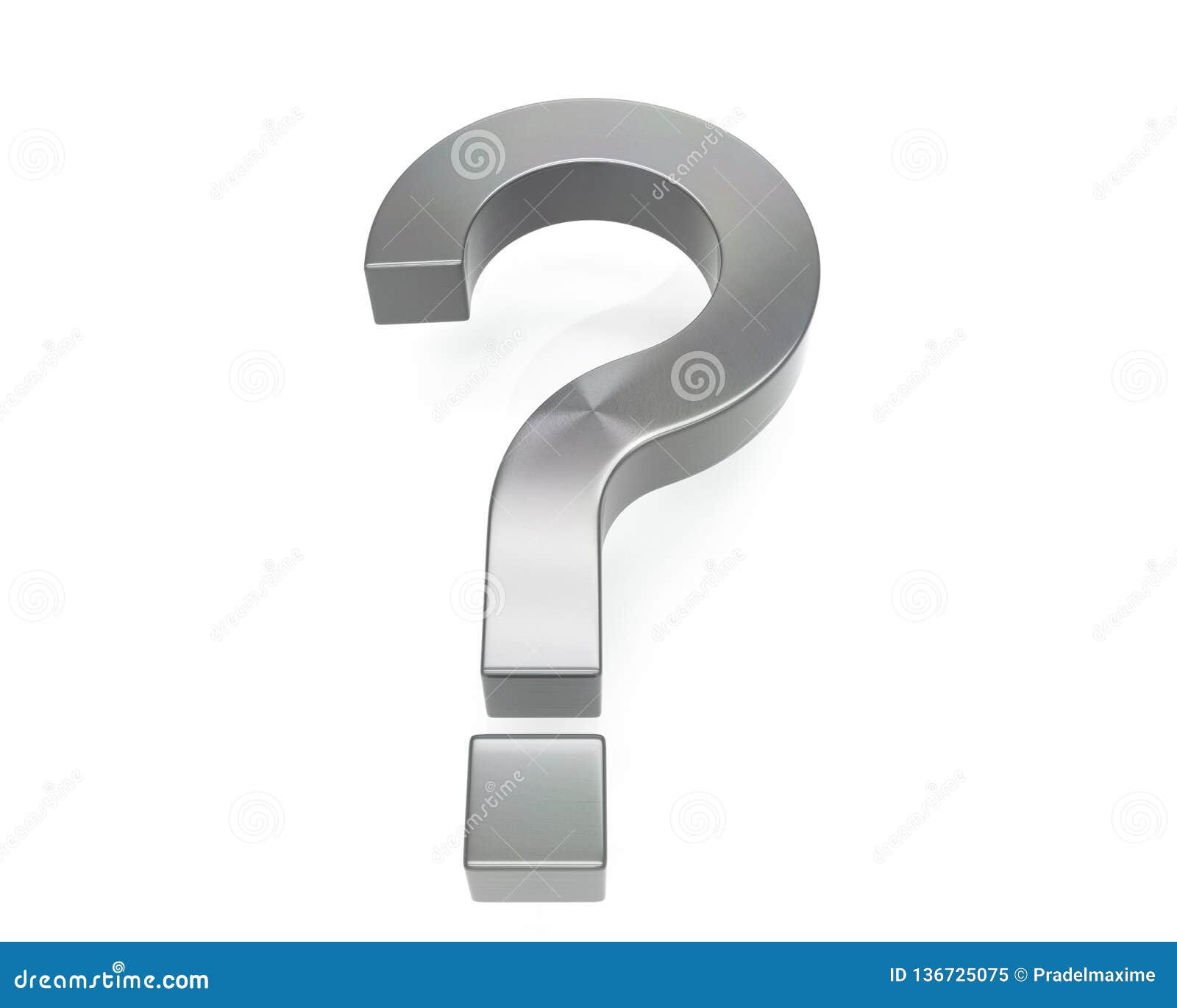 3d Brushed Metal Interrogation Point Icon Stock Illustration ...