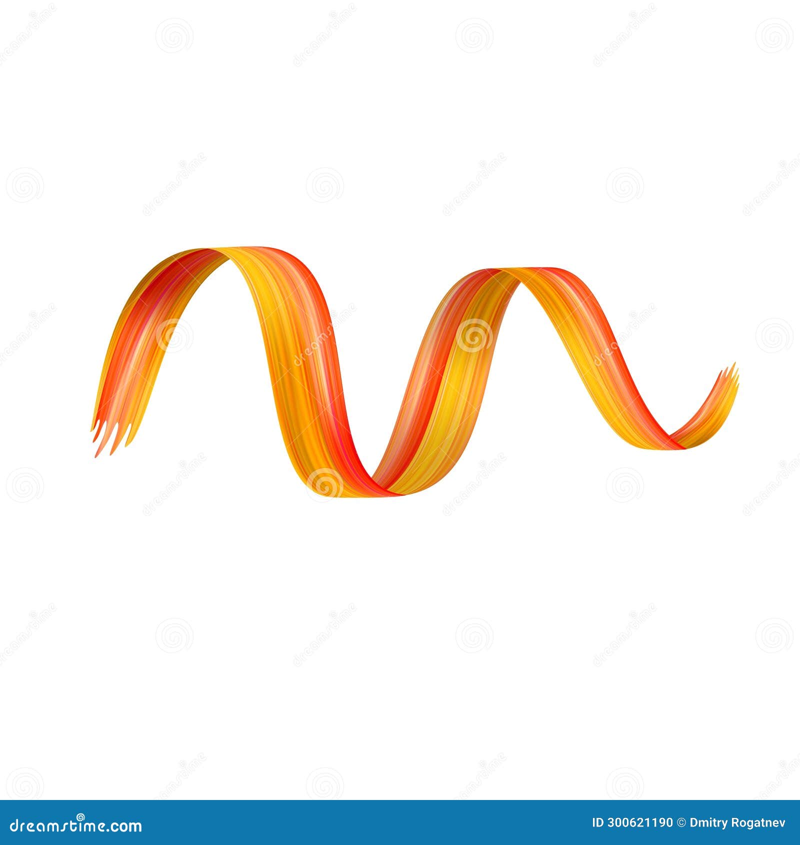 3d Brushstroke Gradient Texture Brush Stock Illustration - Illustration ...