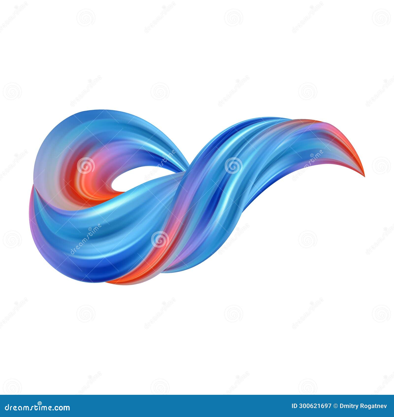 3d Brushstroke Gradient Texture Brush Stock Illustration - Illustration ...