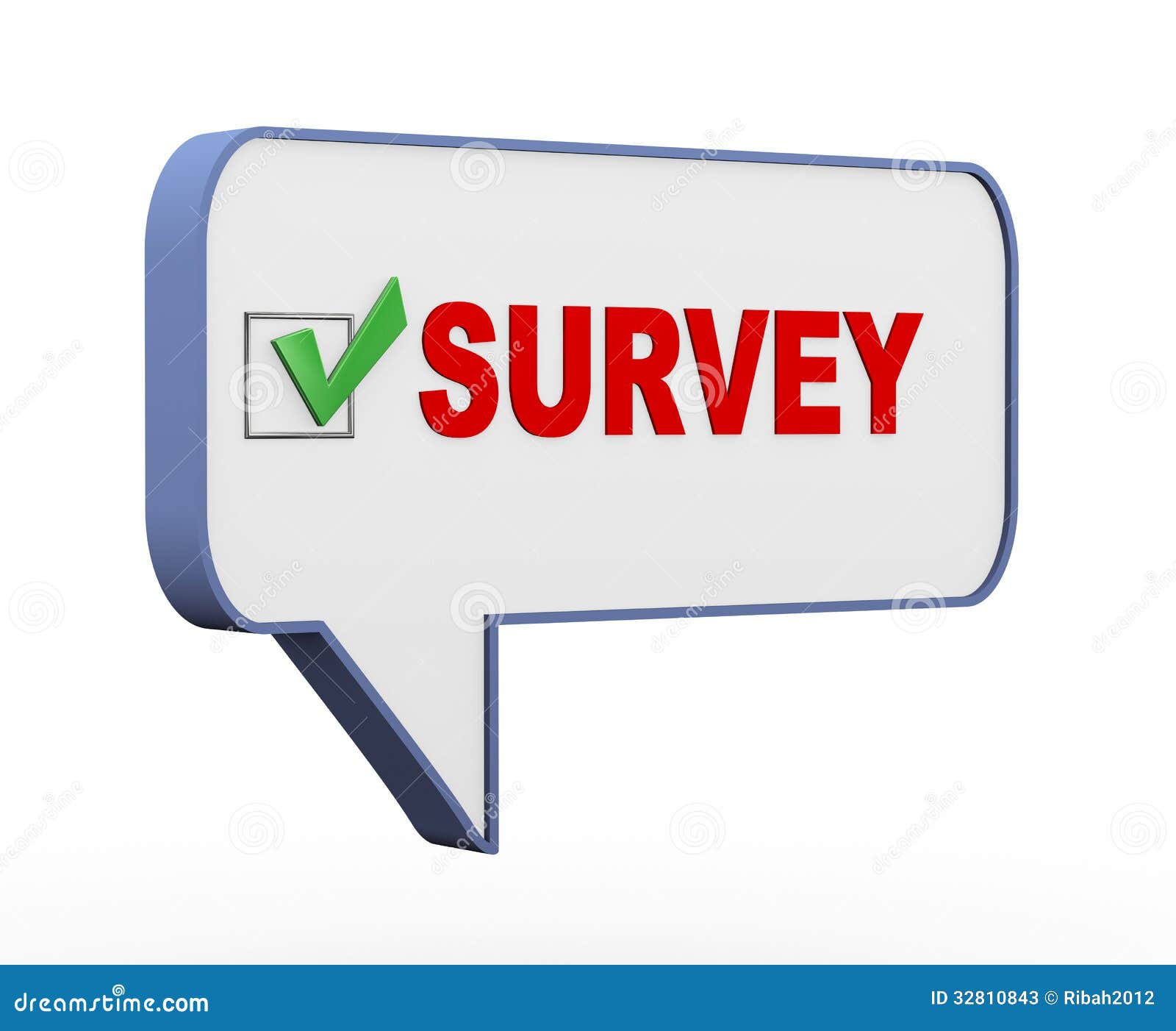 3d bubble speech survey stock illustration. Illustration of internet ...