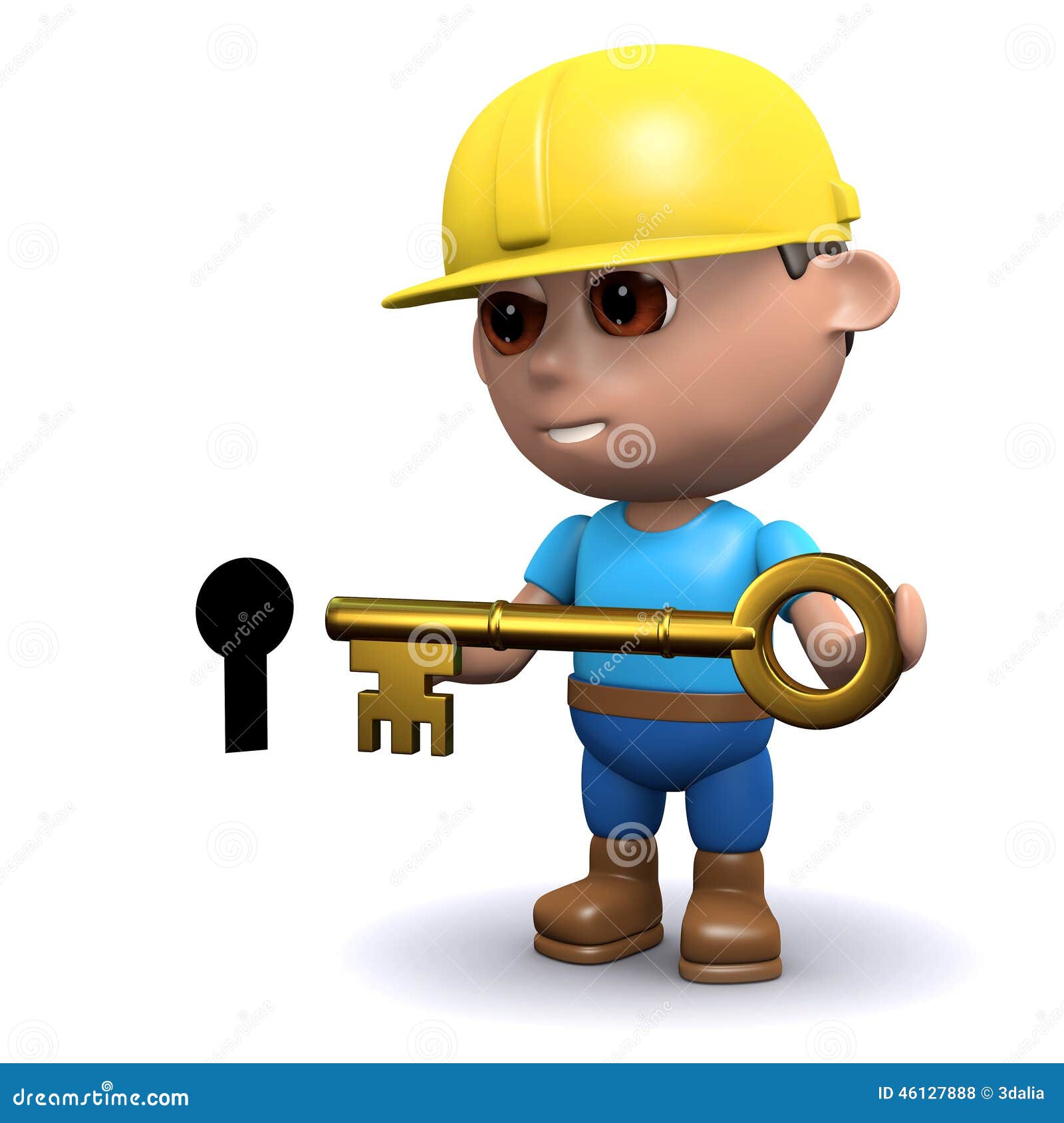 3d Builder has the key stock illustration. Illustration of secure ...