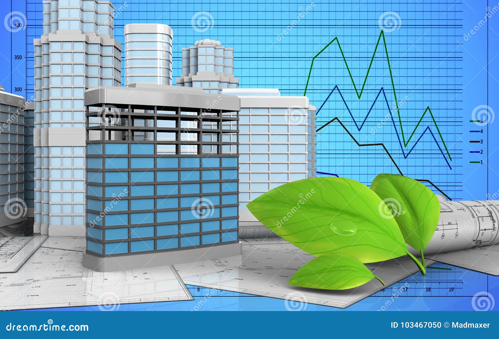 3d of Building Construction Stock Illustration - Illustration of ...