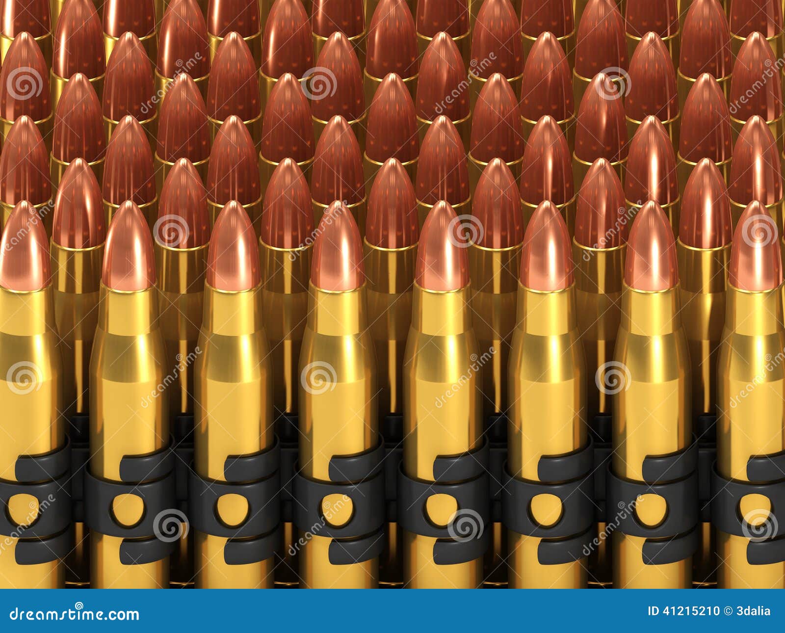 3d Bullets stock illustration. Illustration of cartridges - 41215210
