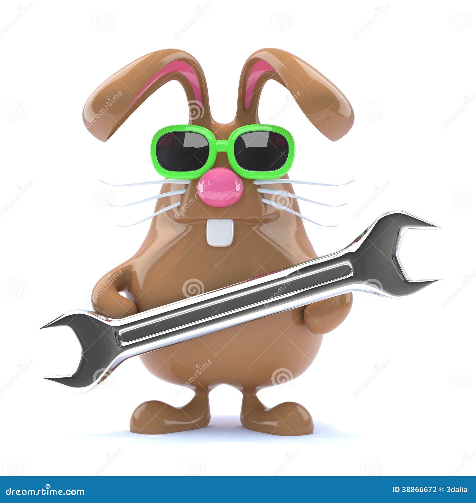 3d Bunny repair stock illustration. Illustration of cute - 38866672