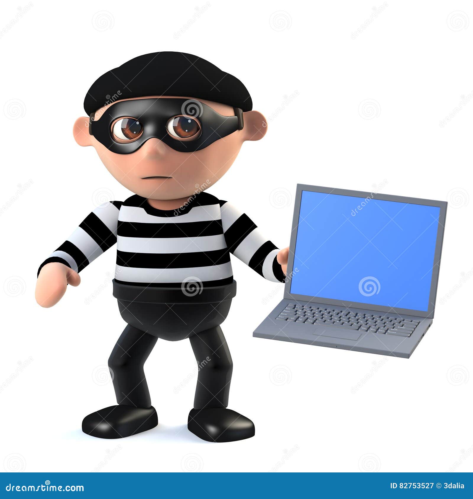 Stalker With Laptop Controls And Intimidates The Victim With Messages ...