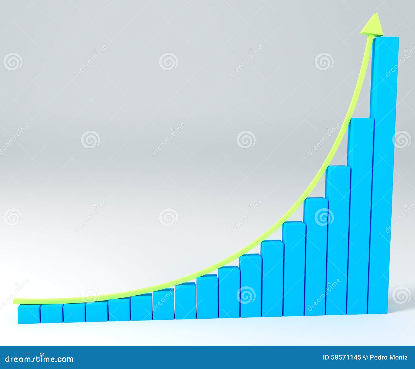 3D Business Graph with Arrow Up Stock Illustration - Illustration of ... 3D Business Graph with Arrow Up Stock Illustration - Illustration of ...
