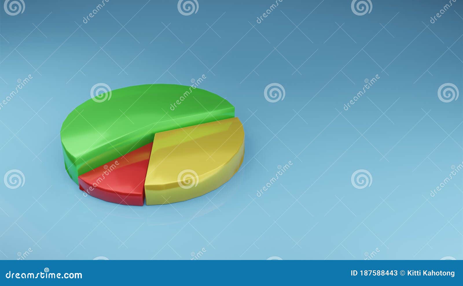 3d Business Graph and Diagram Chart Business Concept Stock Illustration ...