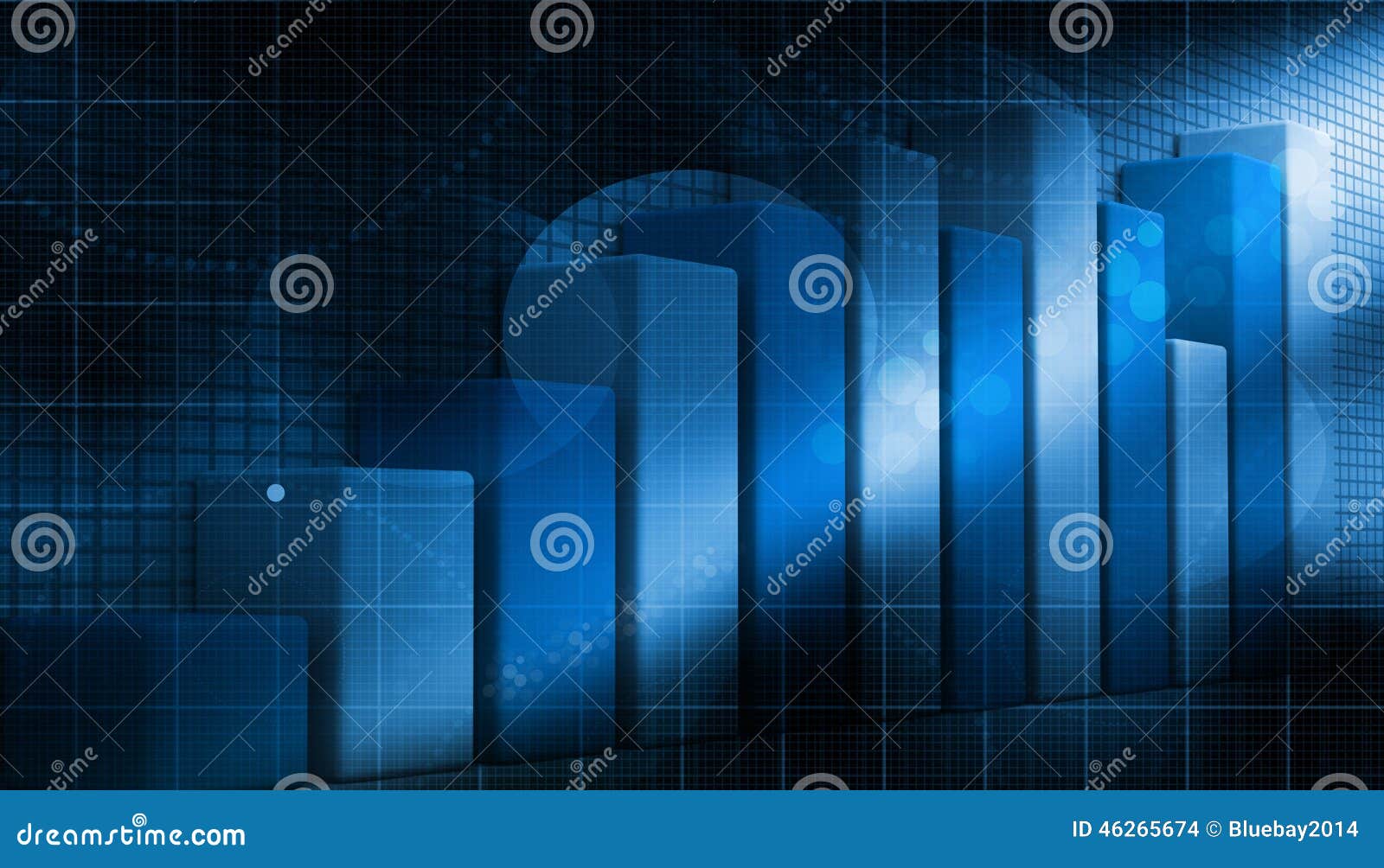 3d business growth graph stock illustration. Illustration of benefit ...