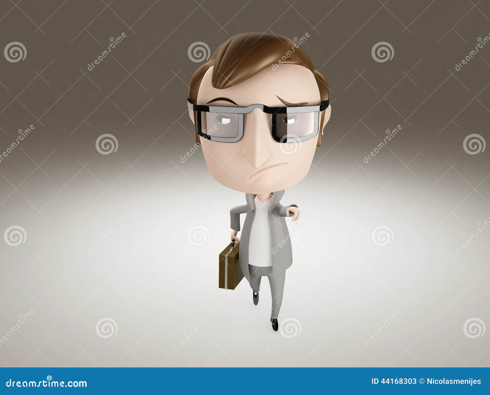 3D business man stock illustration. Illustration of successful - 44168303