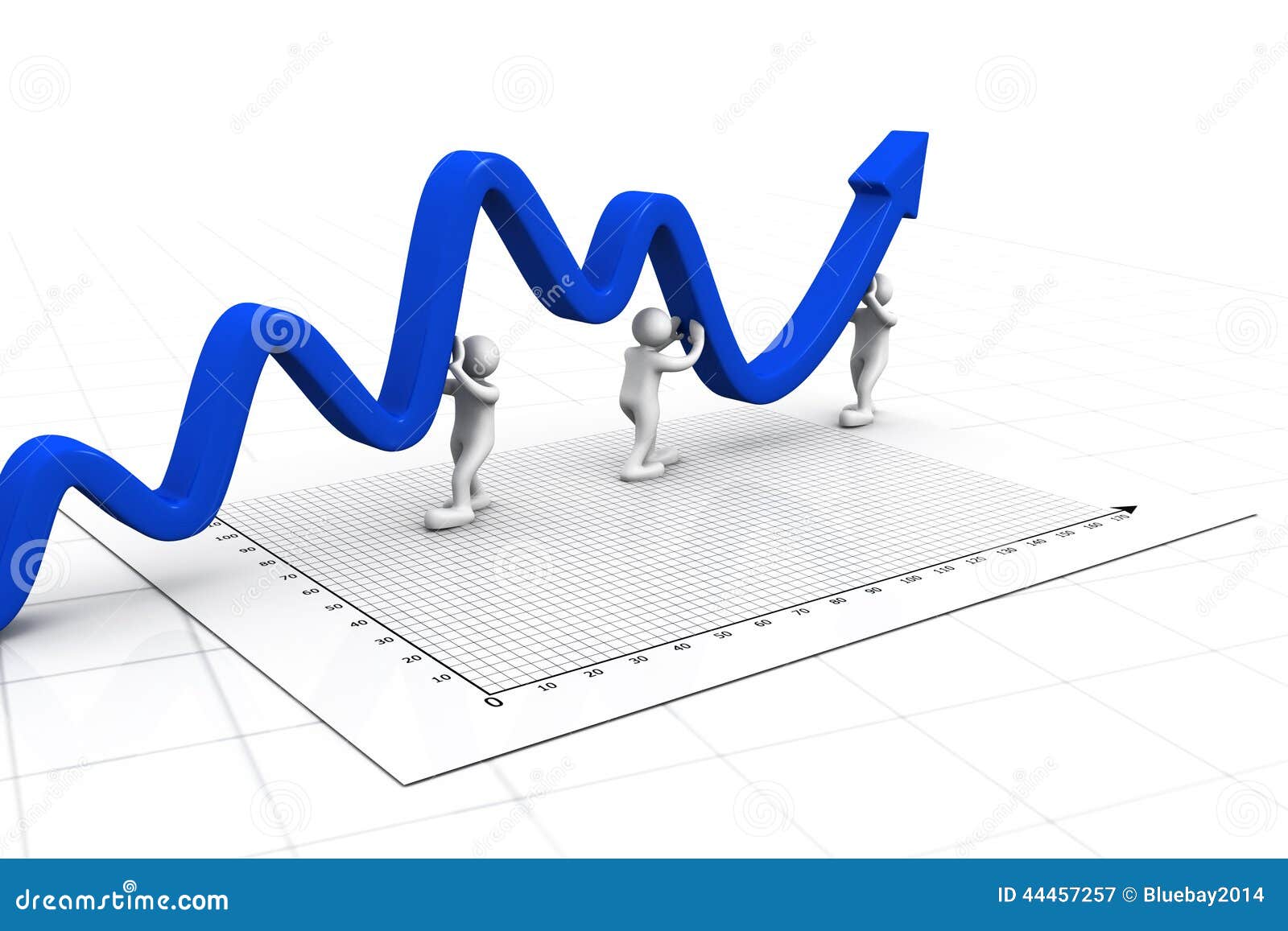 3d People Pushing Team Cubes Royalty-Free Cartoon | CartoonDealer.com ...