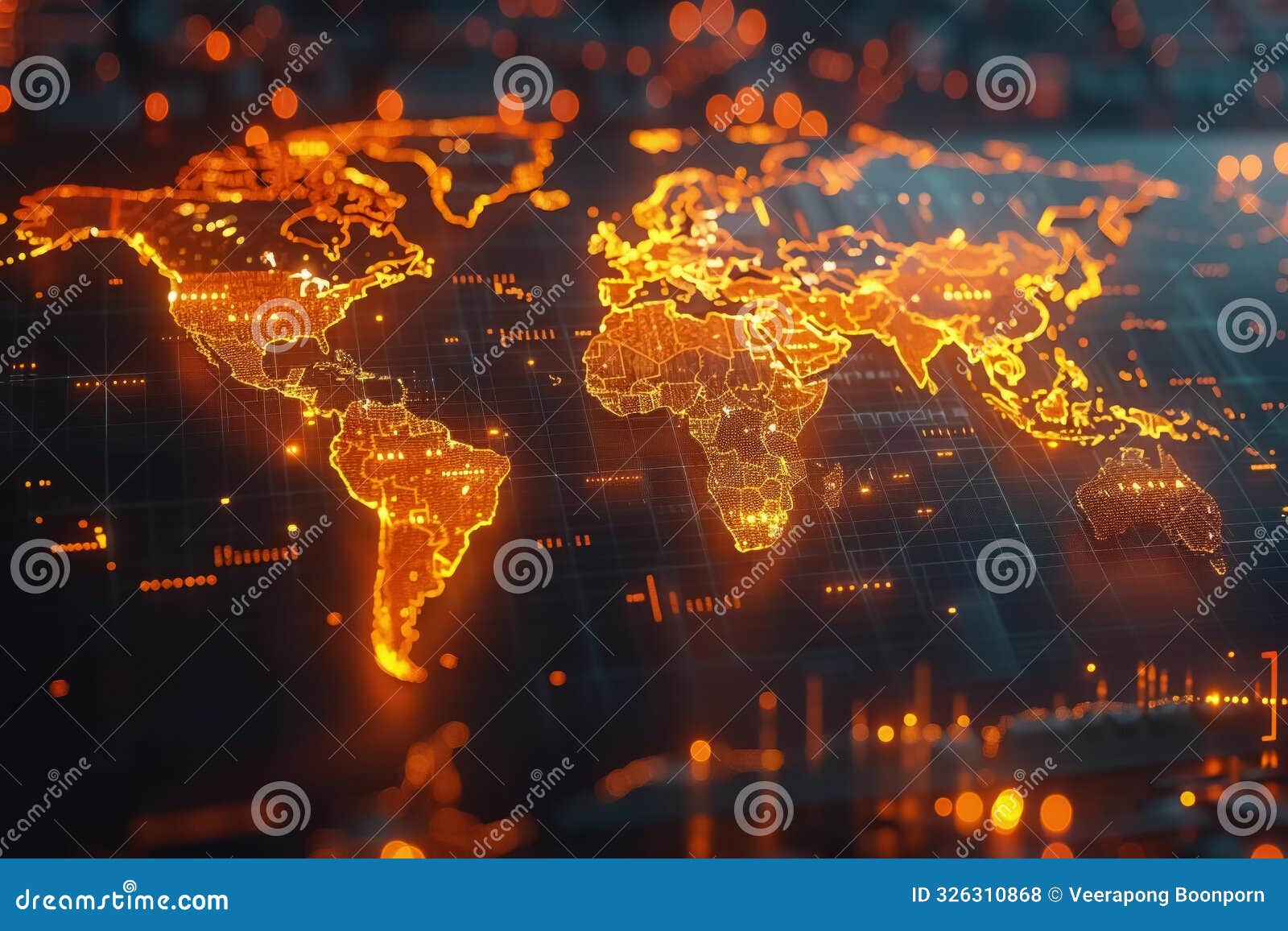 3D Business World Map Glowing with Trade Routes Global Economy ... 3D Business World Map Glowing with Trade Routes Global Economy ...