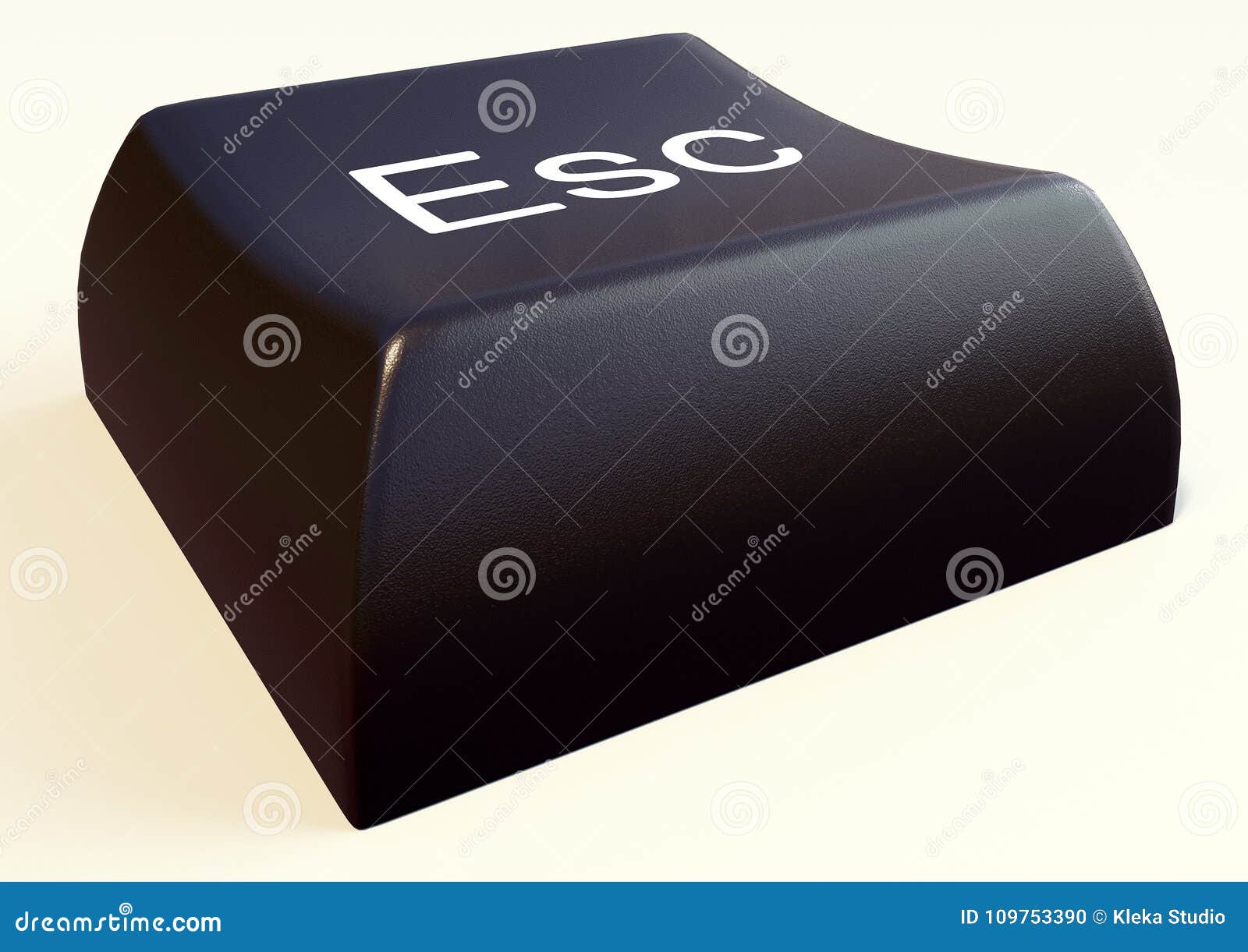 3D butto esc stock illustration. Illustration of plastic - 109753390