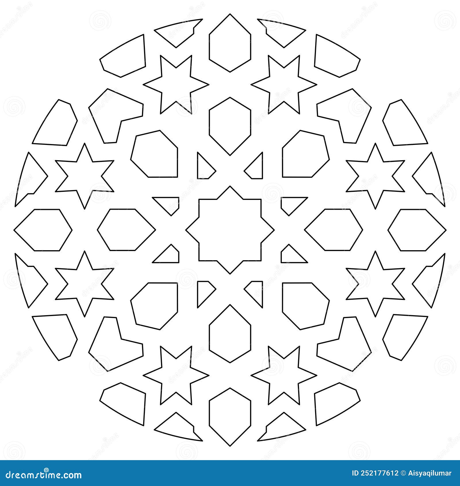 2D CAD Drawing of Islamic Geometric Pattern. Islamic Patterns Use ...
