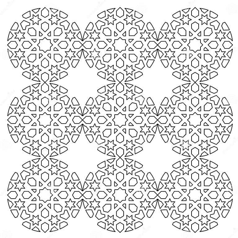 2D CAD Drawing of Islamic Geometric Pattern. Islamic Patterns Use ...