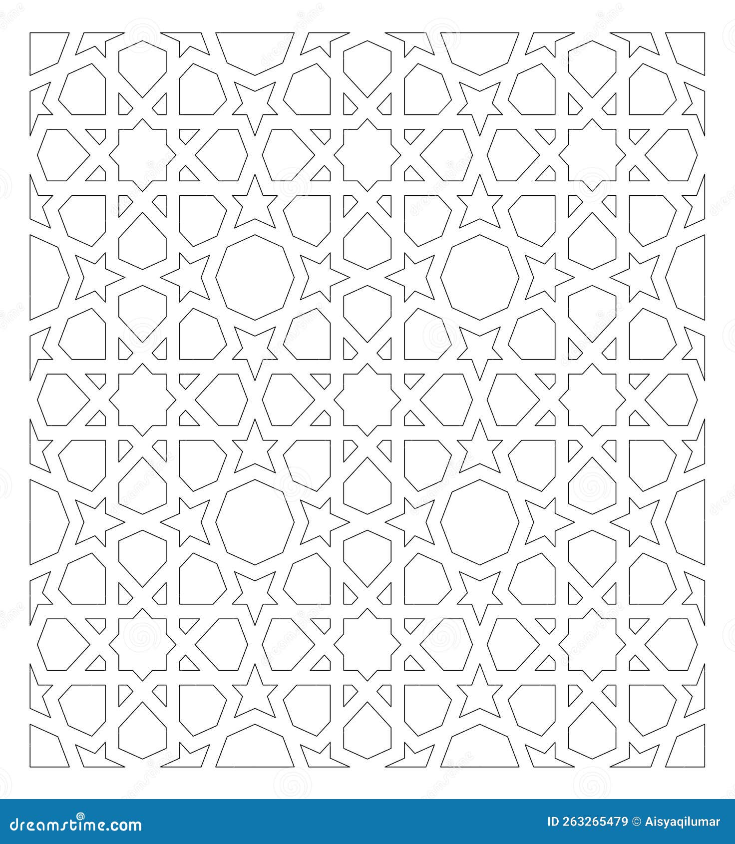 2D CAD Drawing of Islamic Geometric Pattern. Islamic Patterns Use ...