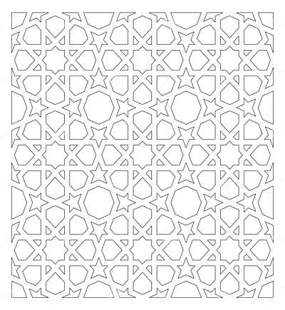 2D CAD Drawing of Islamic Geometric Pattern. Islamic Patterns Use ...