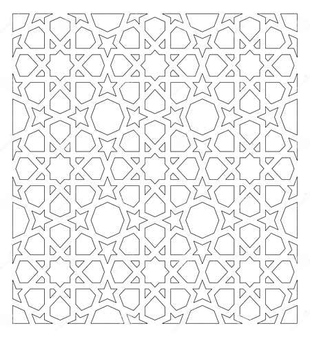 2D CAD Drawing of Islamic Geometric Pattern. Islamic Patterns Use ...