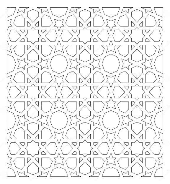 2D CAD Drawing of Islamic Geometric Pattern. Islamic Patterns Use ...