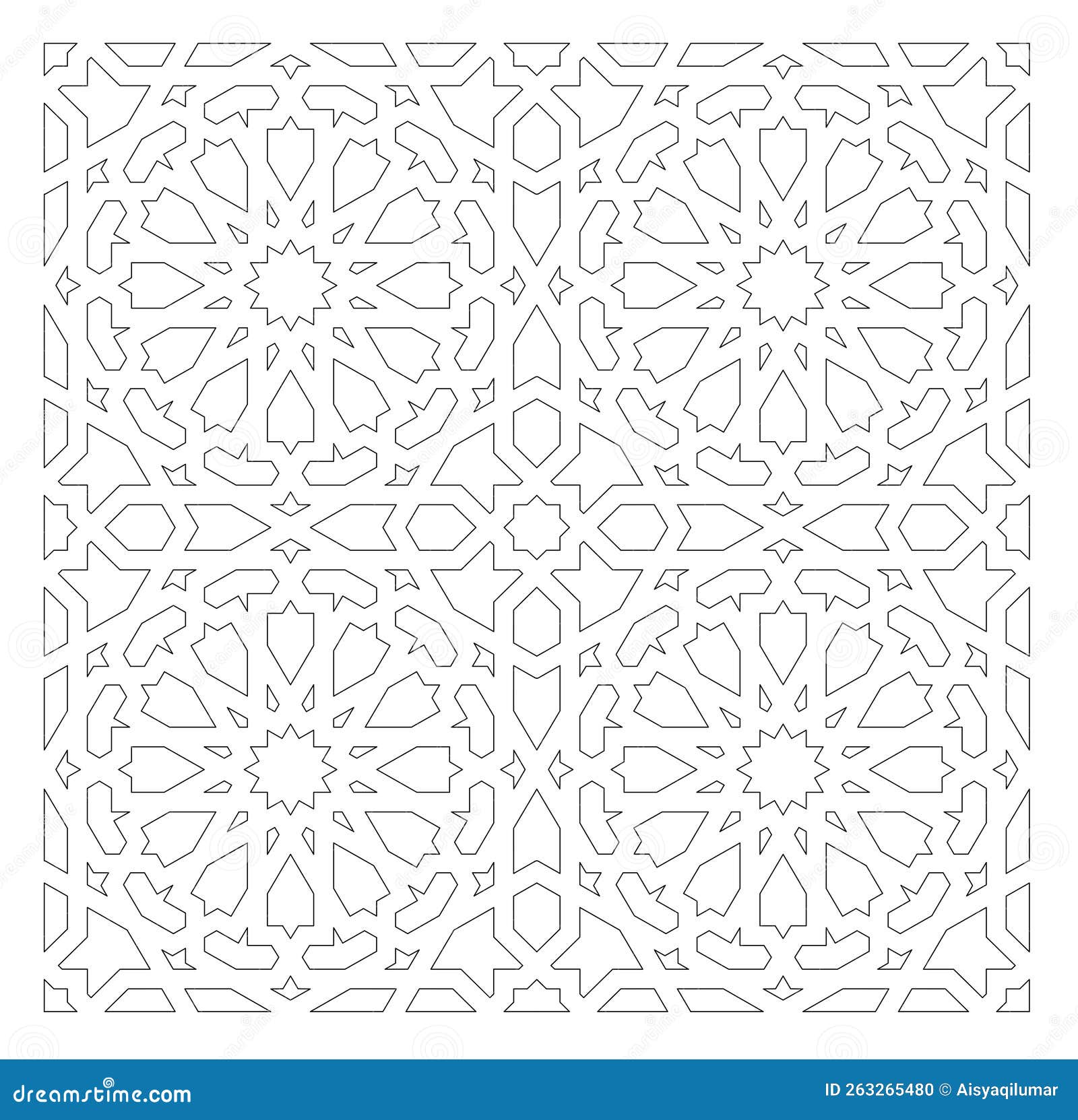 2D CAD Drawing of Islamic Geometric Pattern. Islamic Patterns Use ...