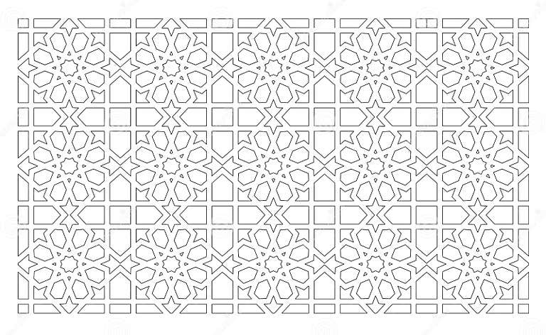 2D CAD Drawing of Islamic Geometric Pattern. Islamic Patterns Use ...